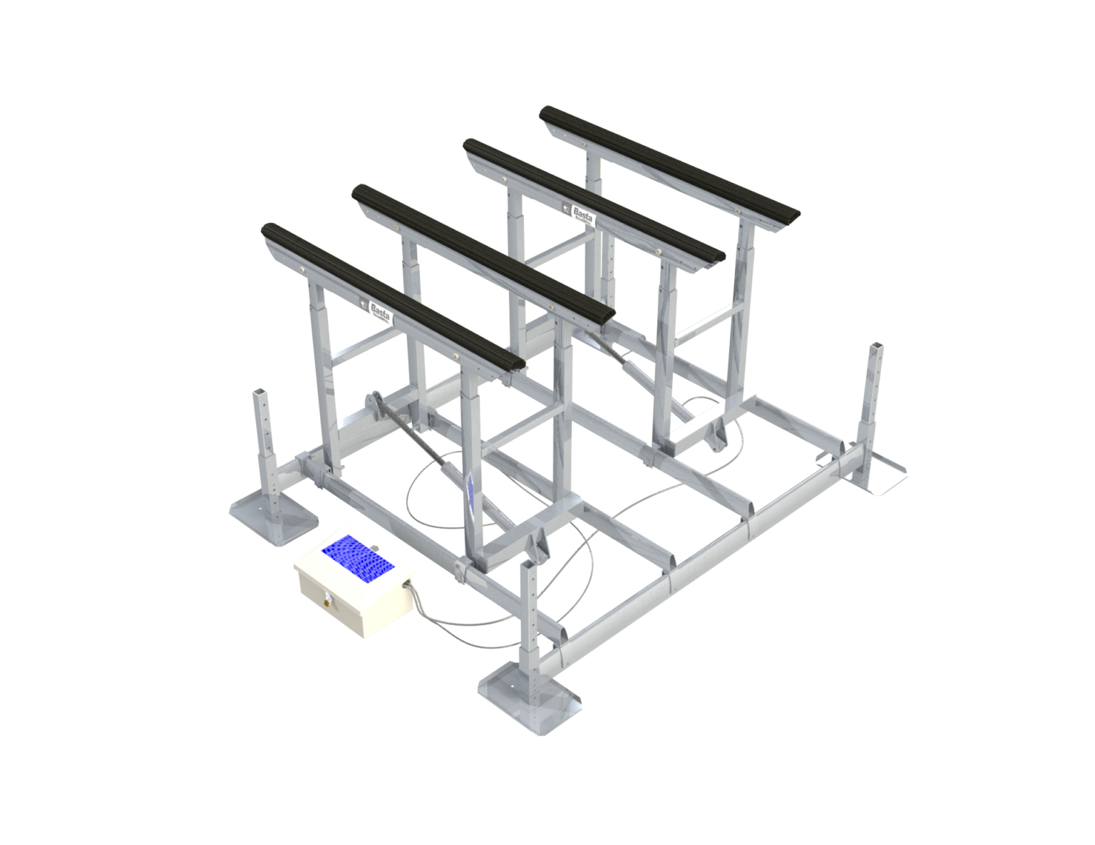 2,000 LB Capacity Basta Double PWC Lift – Northwest Boat Lifts